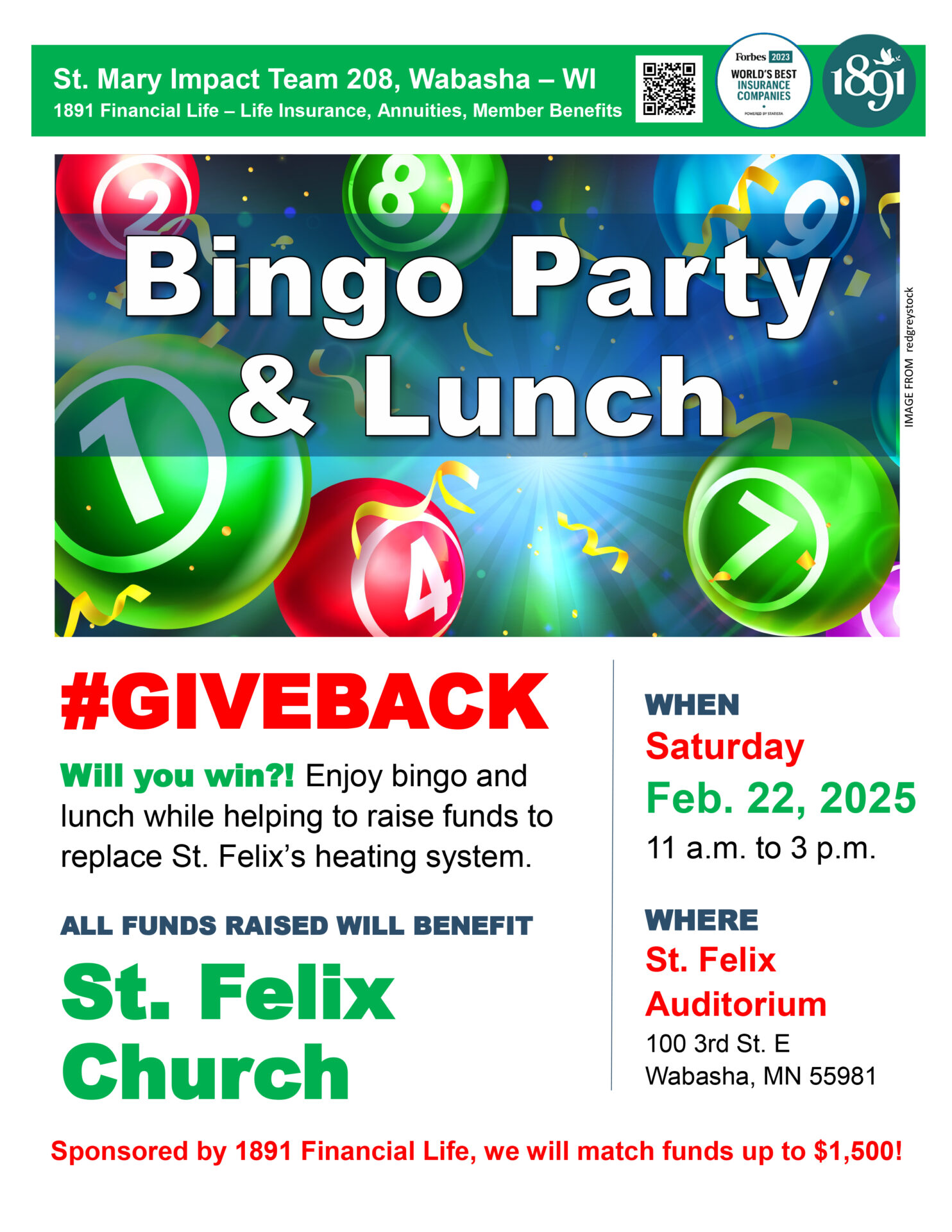 Bingo Party & Lunch - 1891 Financial Life
